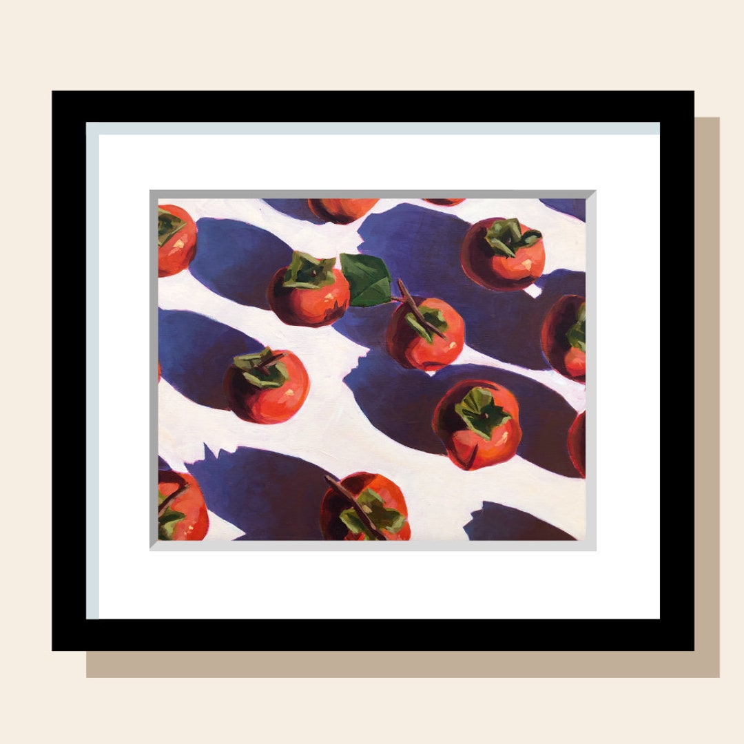 Persimmons of Plenty Art Print - Etsy