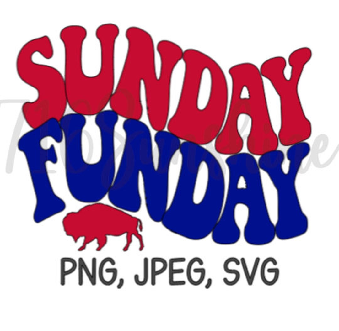 Sunday Funday Buffalo Retro Wave Digital Download - Etsy