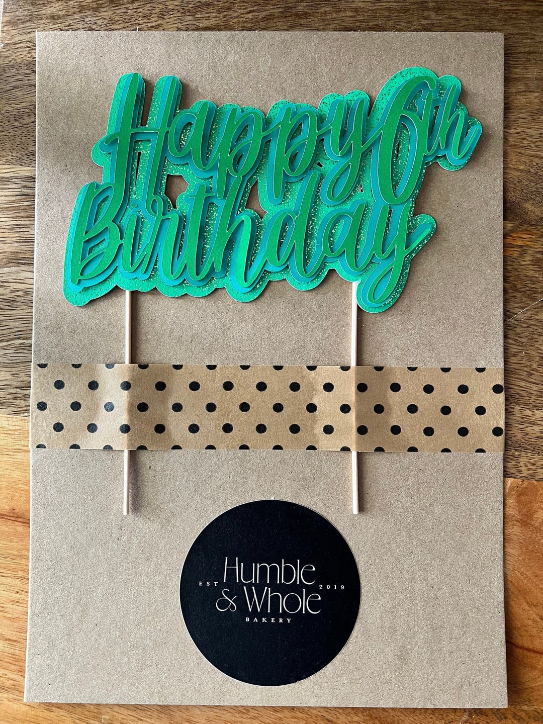 3D Happy 6th Birthday Cake Topper - Etsy