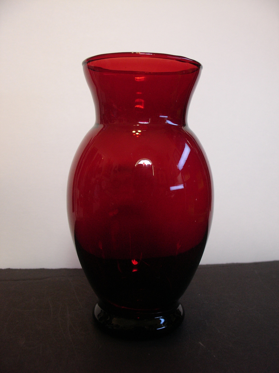Anchor Hocking Royal Ruby Red Glass Vase - Etsy