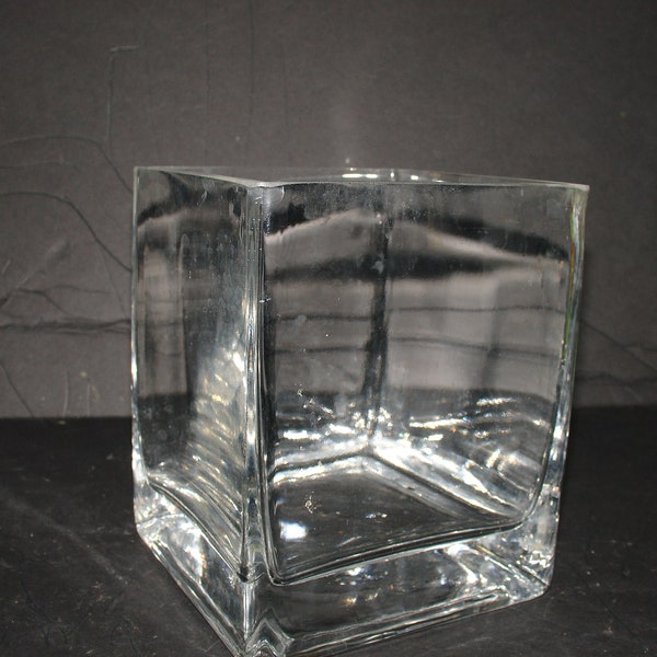 Square Glass Vases - Etsy
