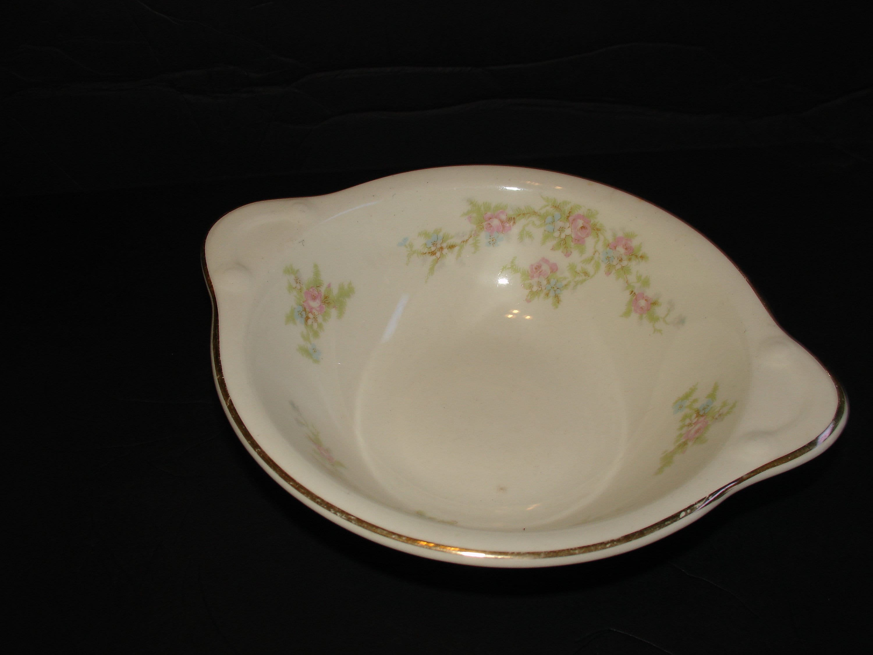 Taylor Smith Taylor China Oval Serving Bowl USA Pink and Blue Flowers - Etsy