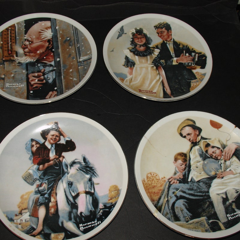Norman Rockwell Plates - Etsy