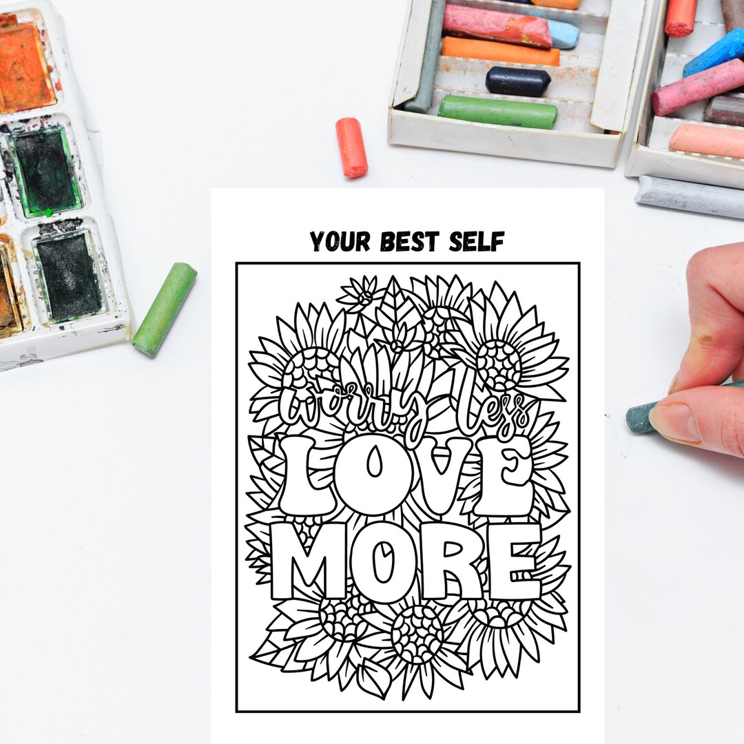 Digital & Printable Colouring Sheets, Colouring Book Adult, Anxiety ...
