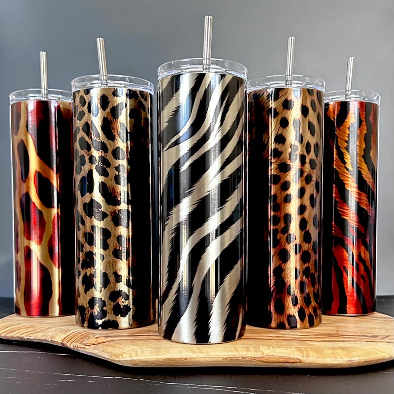 Leopard Print Tumbler - Etsy
