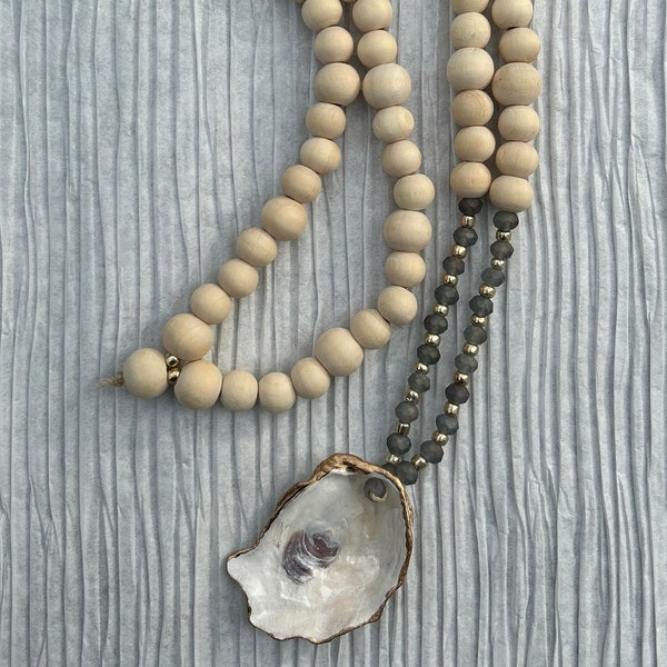 Oyster Shell Pendant - Etsy