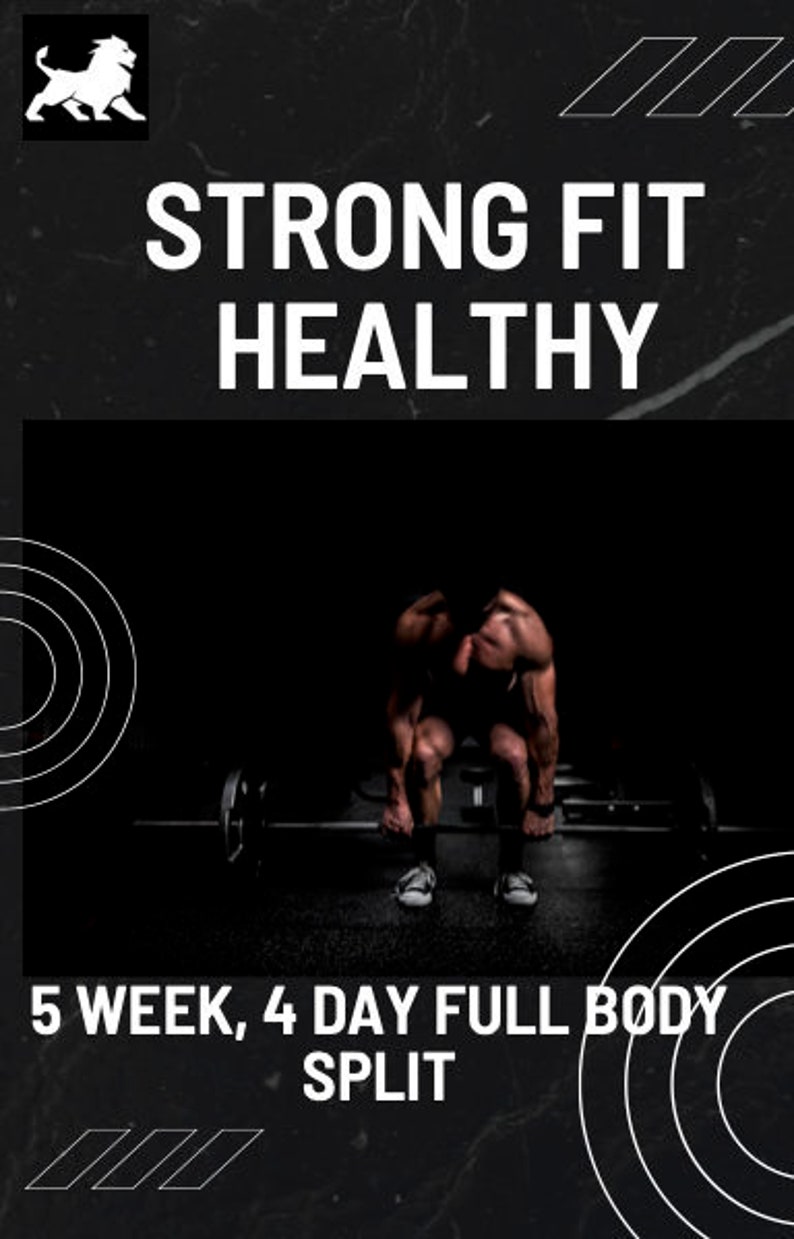 The Full Body Split Hypertrophy Program - Etsy