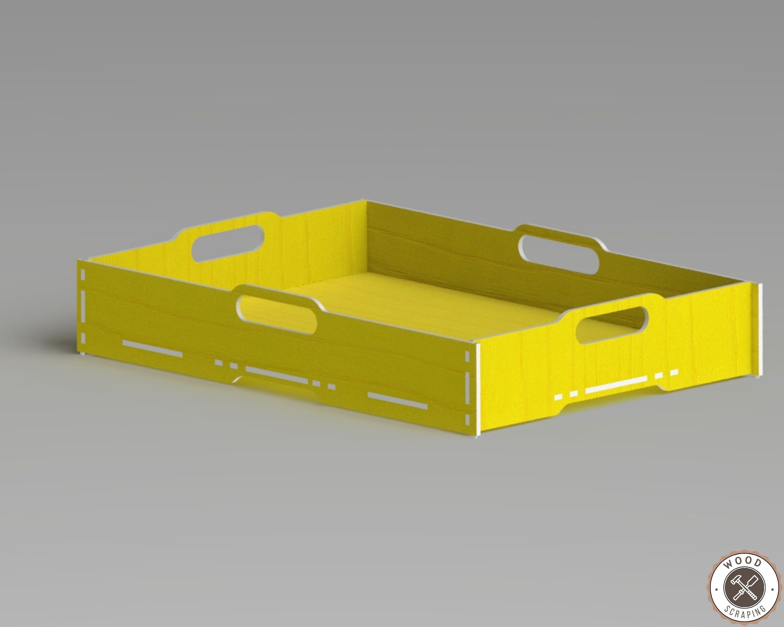 CNC Wooden Tray, Laser Cut Organizer Stackable Design for Multi-purpose ...