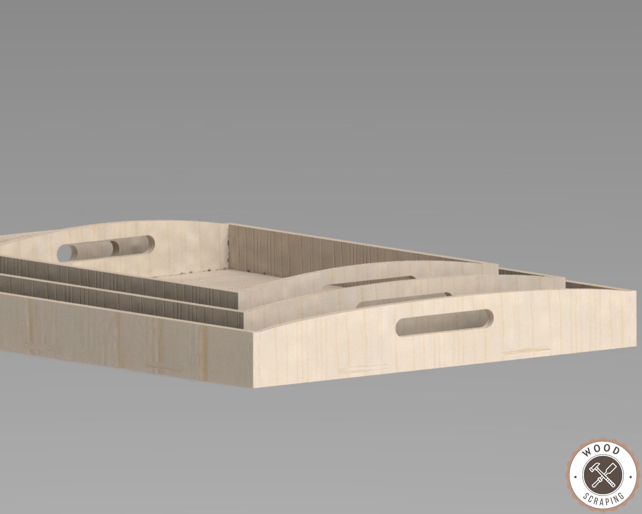 Wooden Tray, Laser Cut Tray, Coffee Tray, Candy Tray, Flat Tray ...