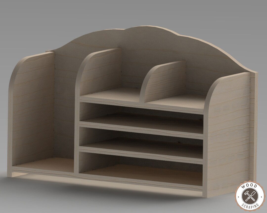 Wooden Desktop Organizer: Perfect Desk Rack and Office Storage Solution ...