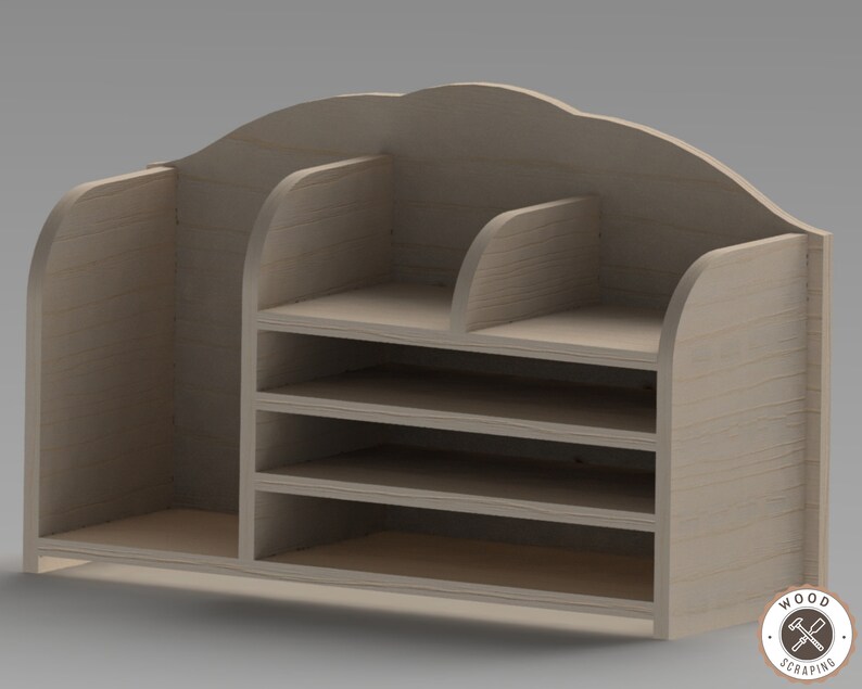 Wooden Desktop Organizer: Perfect Desk Rack and Office Storage Solution ...