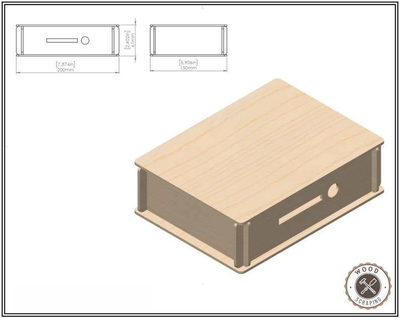 Laser Cut Wood Money Box, Cash Envelope Box, Coin Bank Digital Files - Etsy