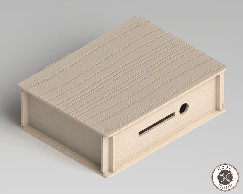 Laser Cut Wood Money Box, Cash Envelope Box, Coin Bank Digital Files - Etsy
