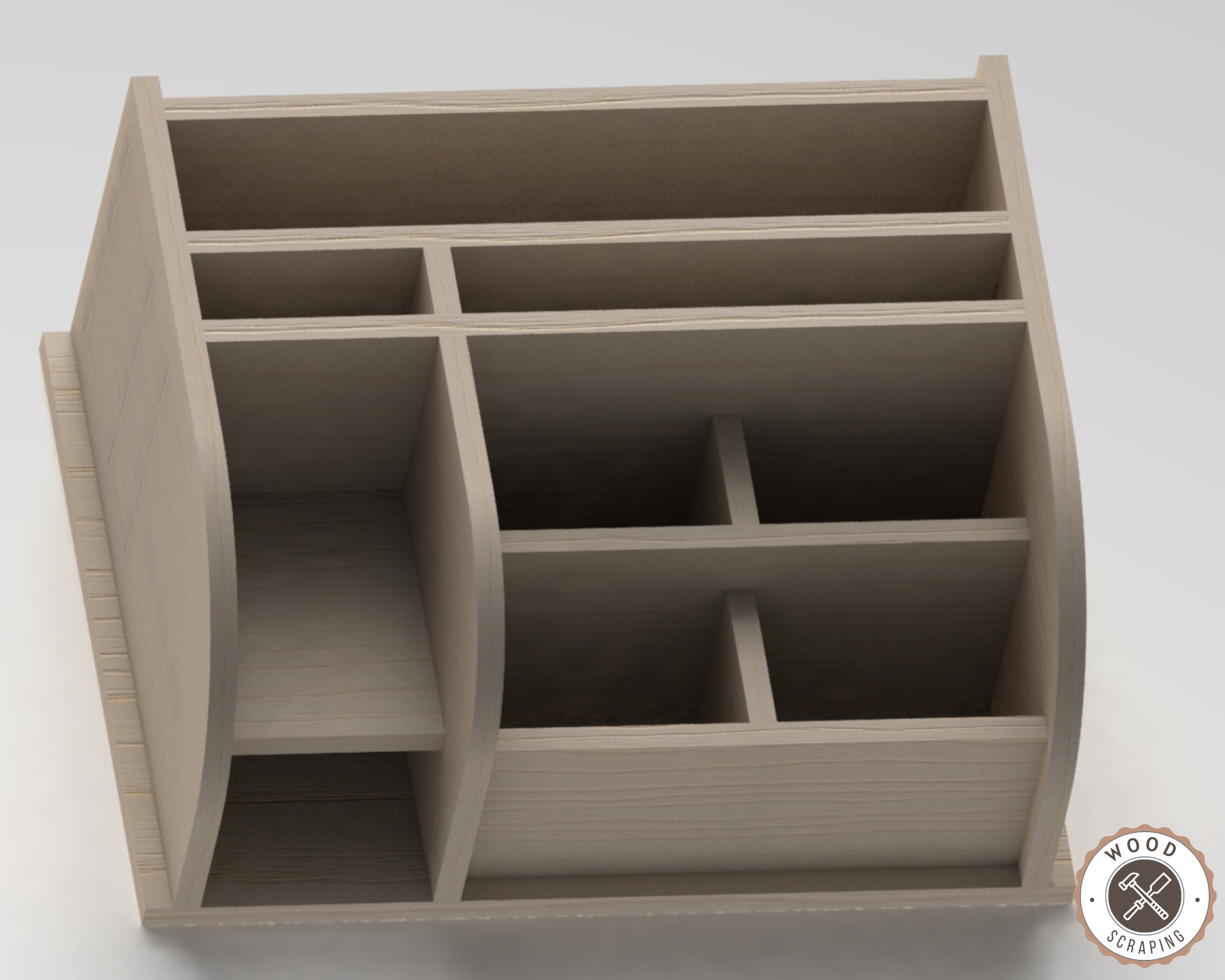 Wooden Desktop Organizer: Perfect Desk Rack and Office Storage Solution ...
