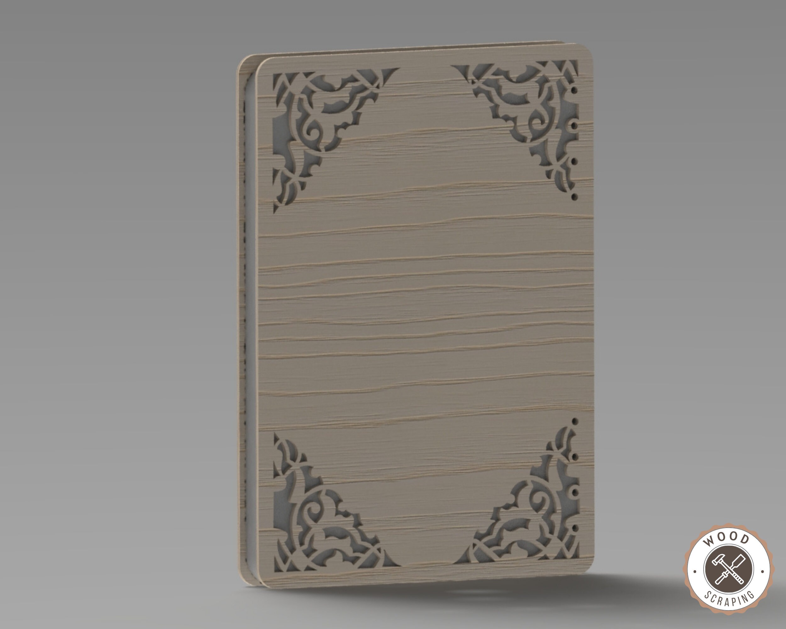 Wooden Book Cover, Notebook Cover, Laser Cut Notebook Cover, for ...