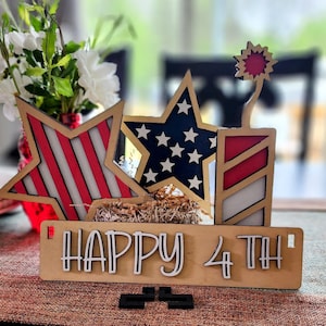Patriotic Shelf Sitter Insert: Celebrate 4th of July in Style! (insert ...