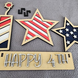 Patriotic Shelf Sitter Insert: Celebrate 4th of July in Style! (insert ...