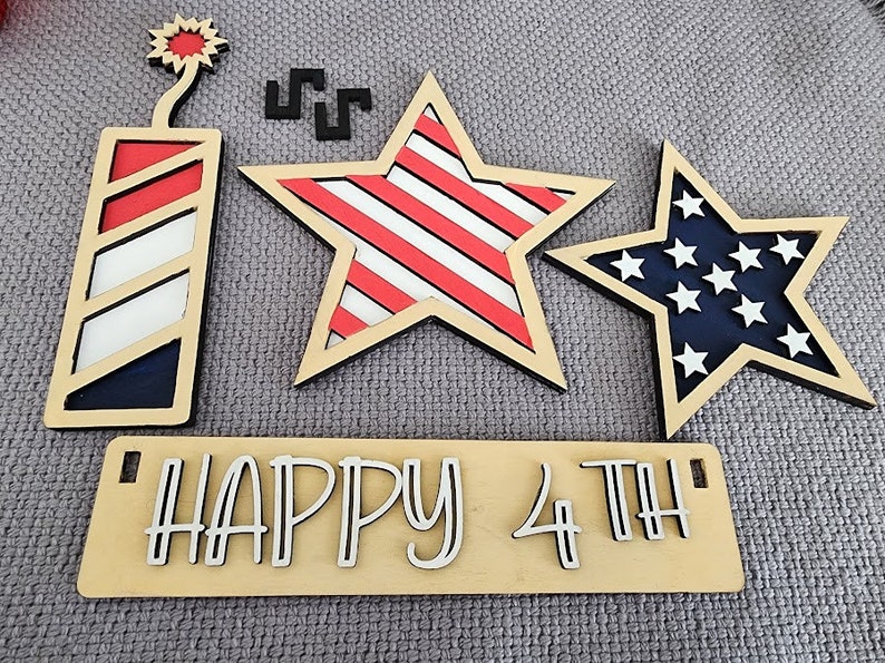 Patriotic Shelf Sitter Insert: Celebrate 4th of July in Style! (insert ...