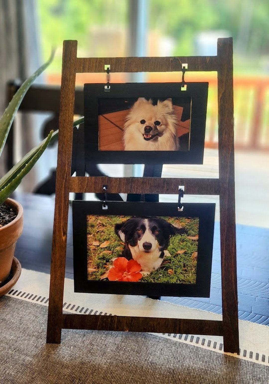 Seasonal Splendor: A Transforming Photo Frame Ladder for Cherished ...