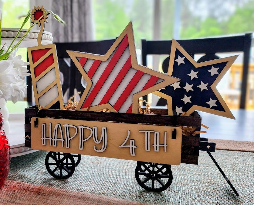 Patriotic Shelf Sitter Insert: Celebrate 4th of July in Style! (insert ...