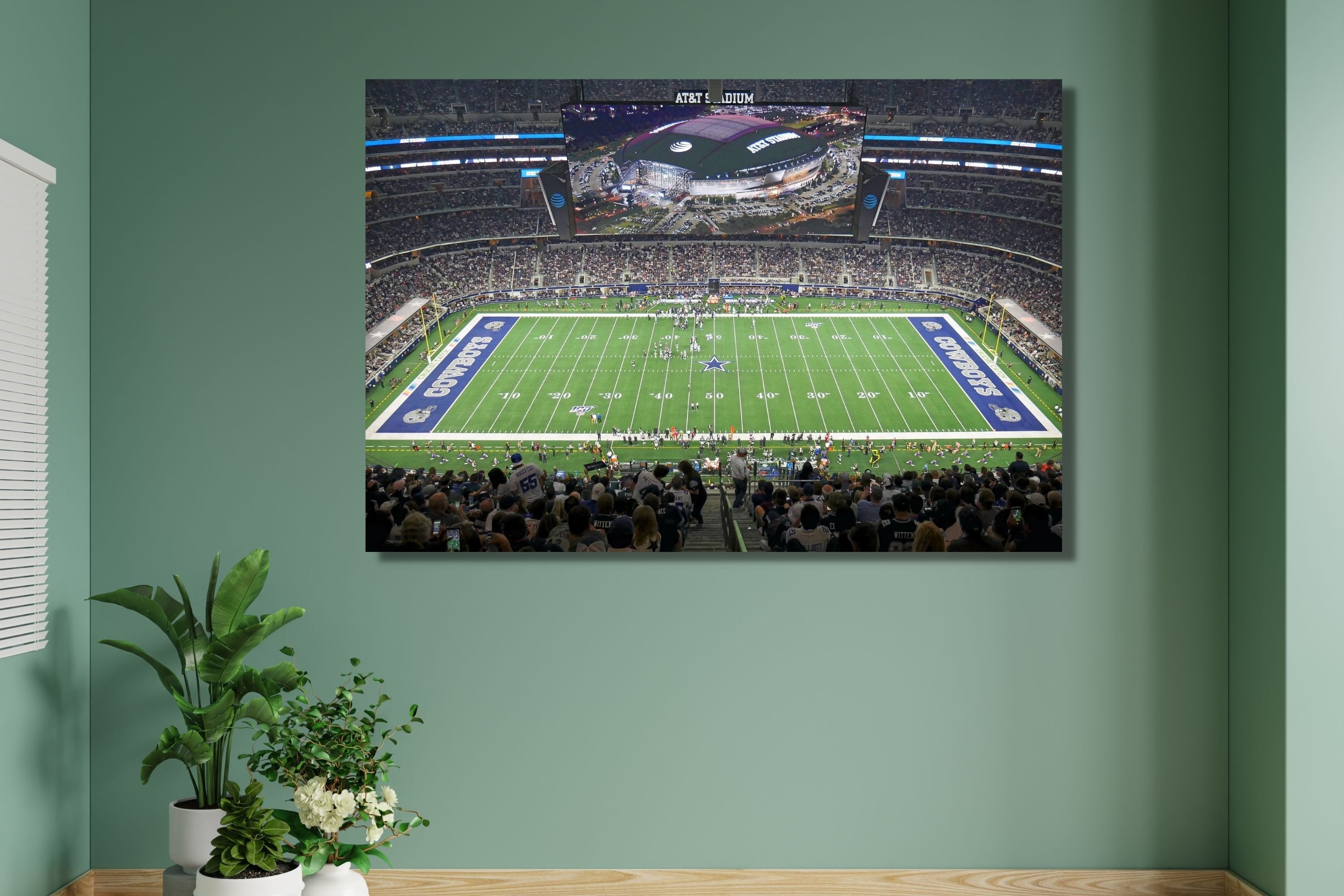 Dallas Cowboys Stadium Canvas Wall Art, AT&T Stadium Poster,dallas ...
