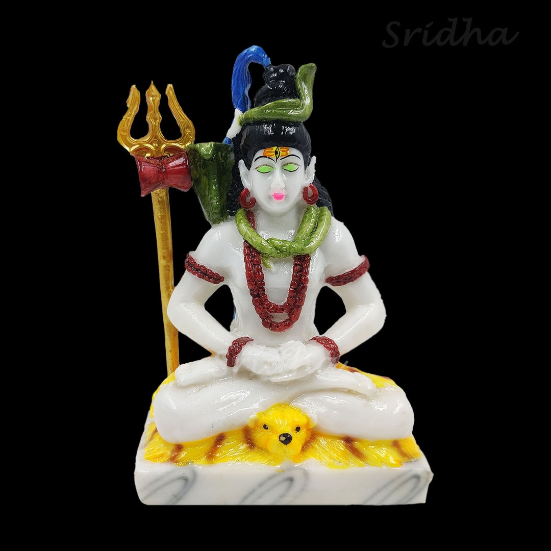 Handmade Marble Shiva Mahadev Statue Idol Showpiece Shiva Shivji ...