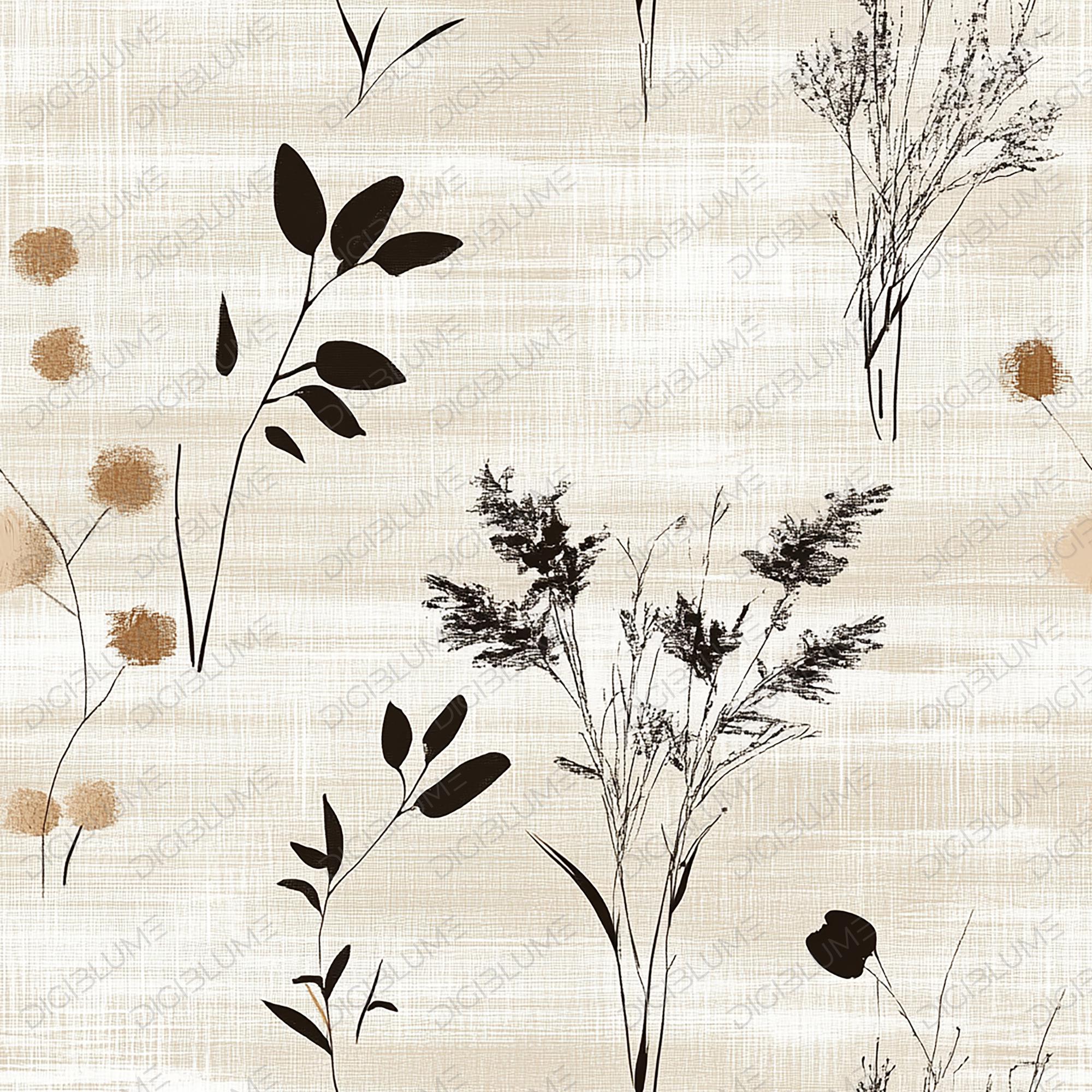 Japandi Serenity Seamless Pattern Minimalist Zen Digital Backgrounds ...