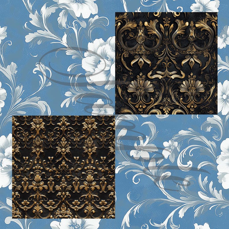 Victorian Vintage Paper Texture Seamless Design for Creative Crafts - Etsy