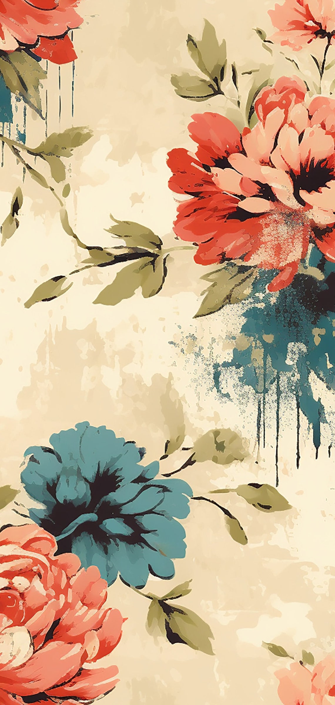 Watercolor Flower Printable Botanical Garden Scrapbooking Floral ...