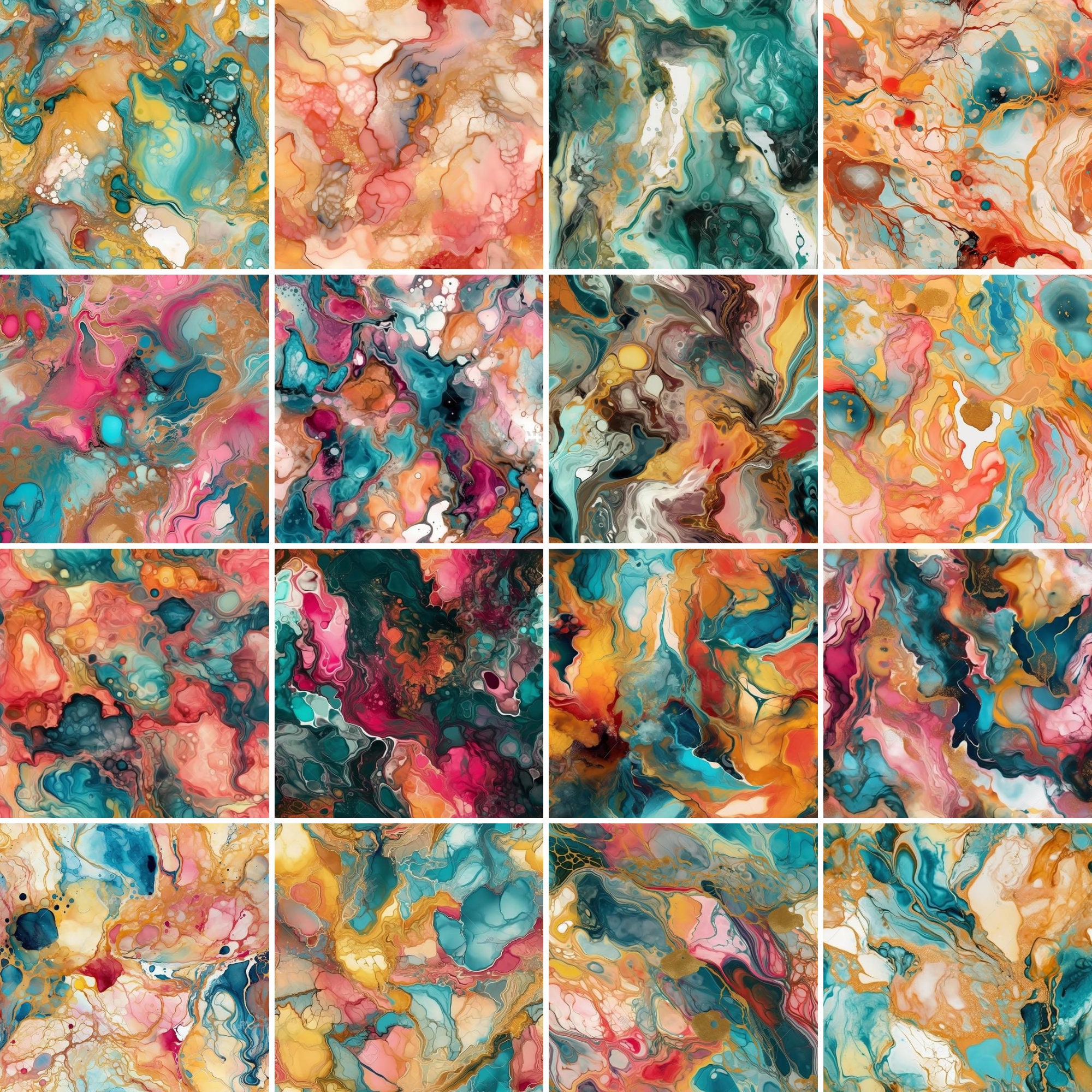 Marble Digital Patterns Alcohol Ink Digital Pattens Seamless Digital ...