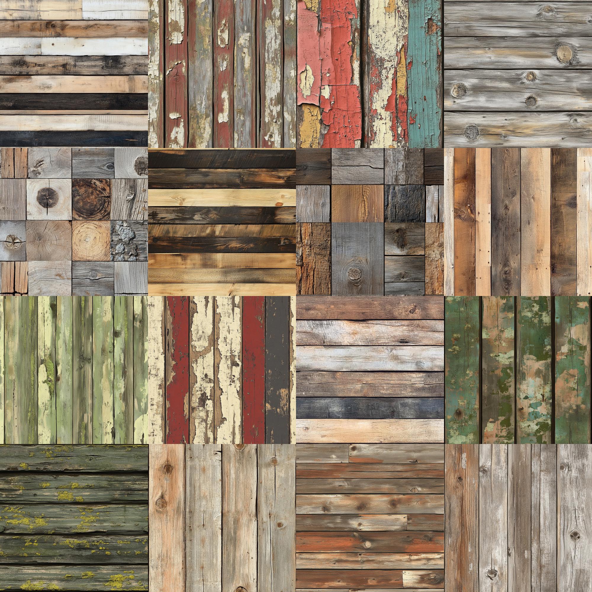 Rustic Wood Textures Seamless Pattern for Natural Designs and Vintage ...