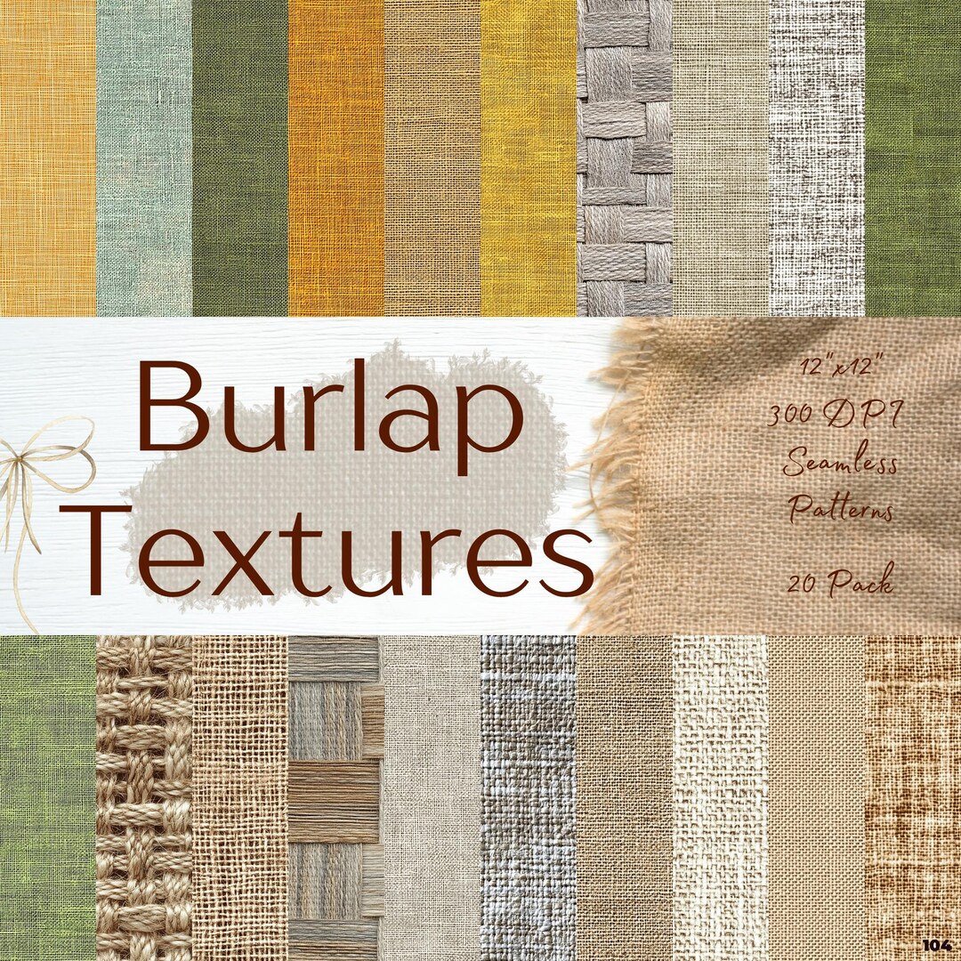 Detailed Burlap Texture Designs for Natural Scrapbooking Backgrounds ...