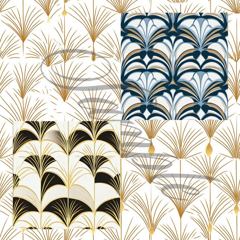 Art Deco Geometric Seamless Pattern for Modern Fabrics & Decor - Etsy
