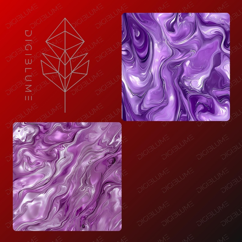 Marble Swirl Seamless Pattern Digital Paper Fluid Abstract Design 12x12 ...