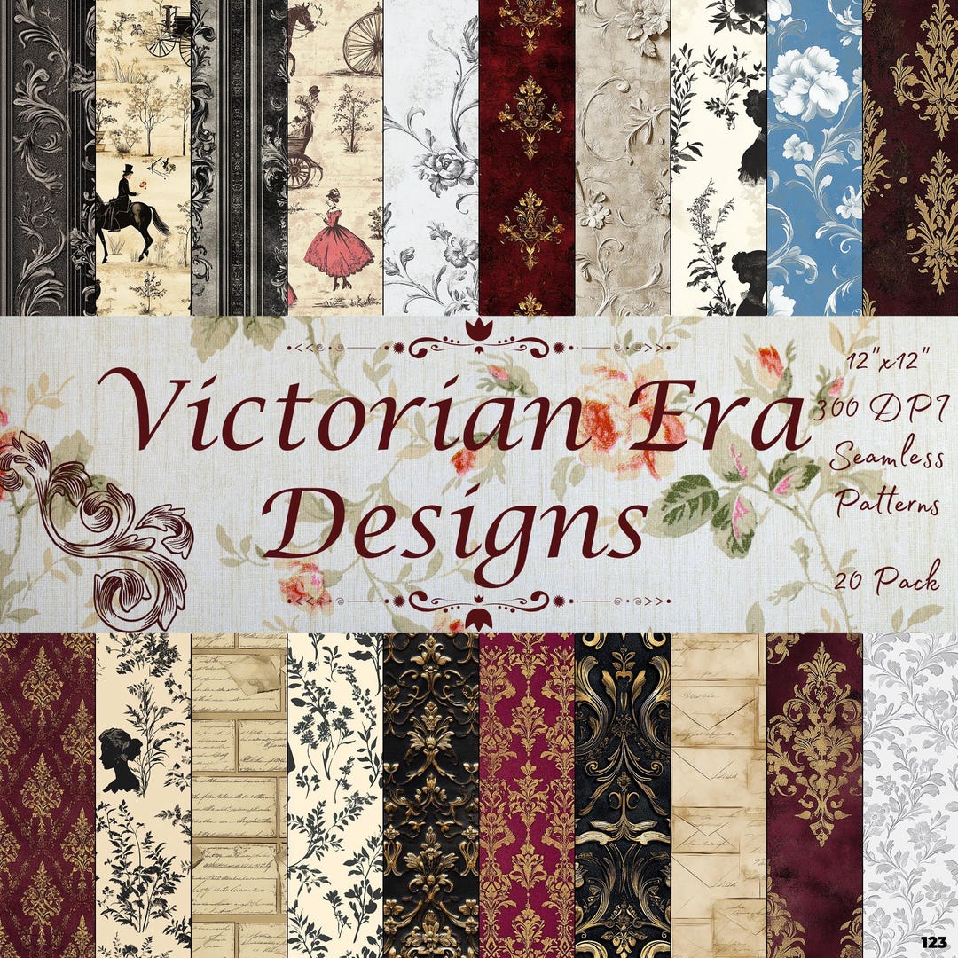 Victorian Vintage Paper Texture Seamless Design for Creative Crafts - Etsy