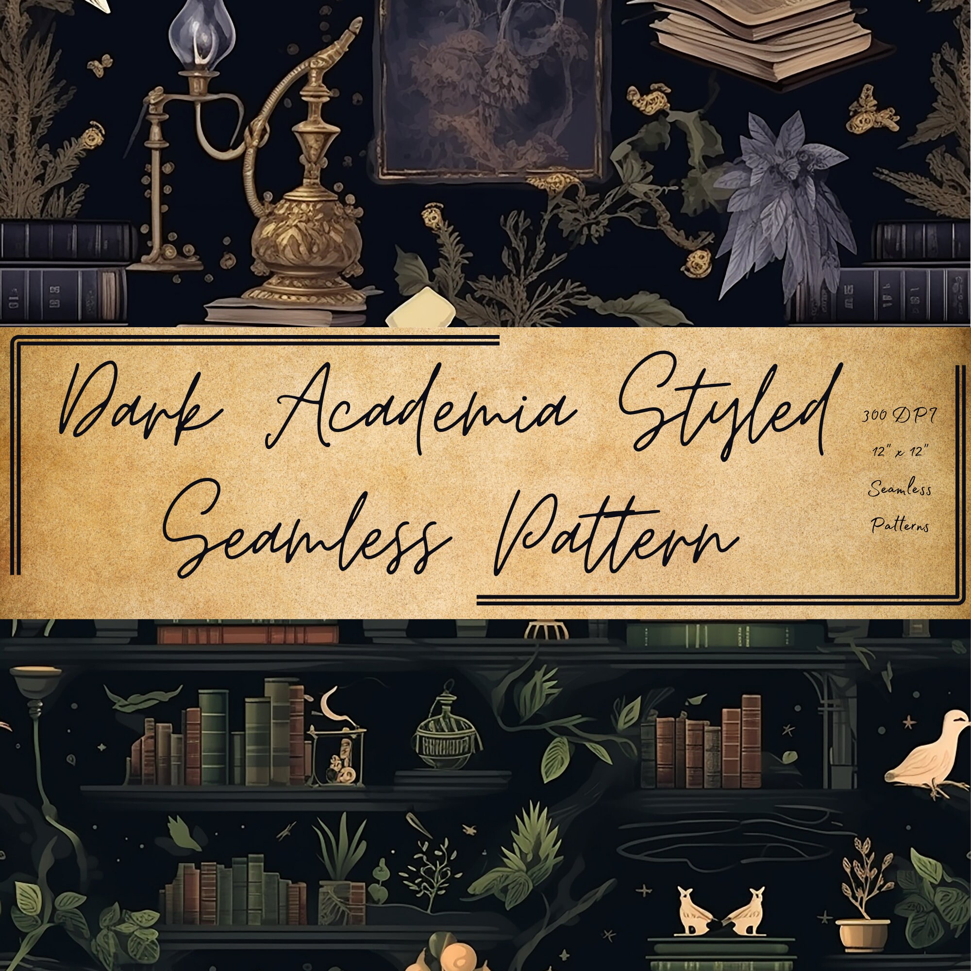 Dark Academia Styled Wizard Houses Fantasy Prints Dark Cottagecore Art ...