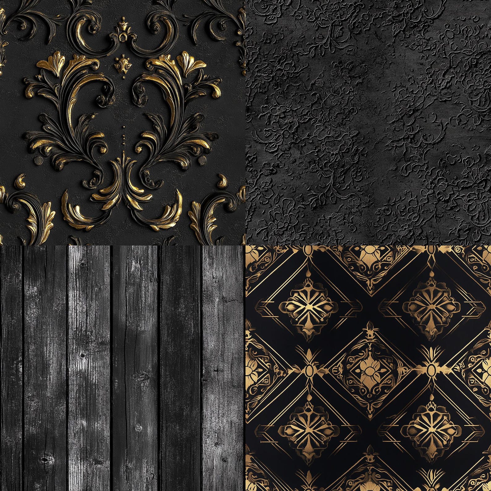 Black Vintage Texture Seamless Design for Classical Aesthetic - Etsy