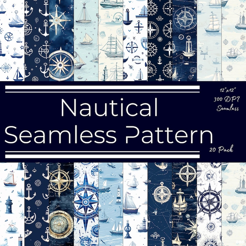 Nautical Pattern - Etsy