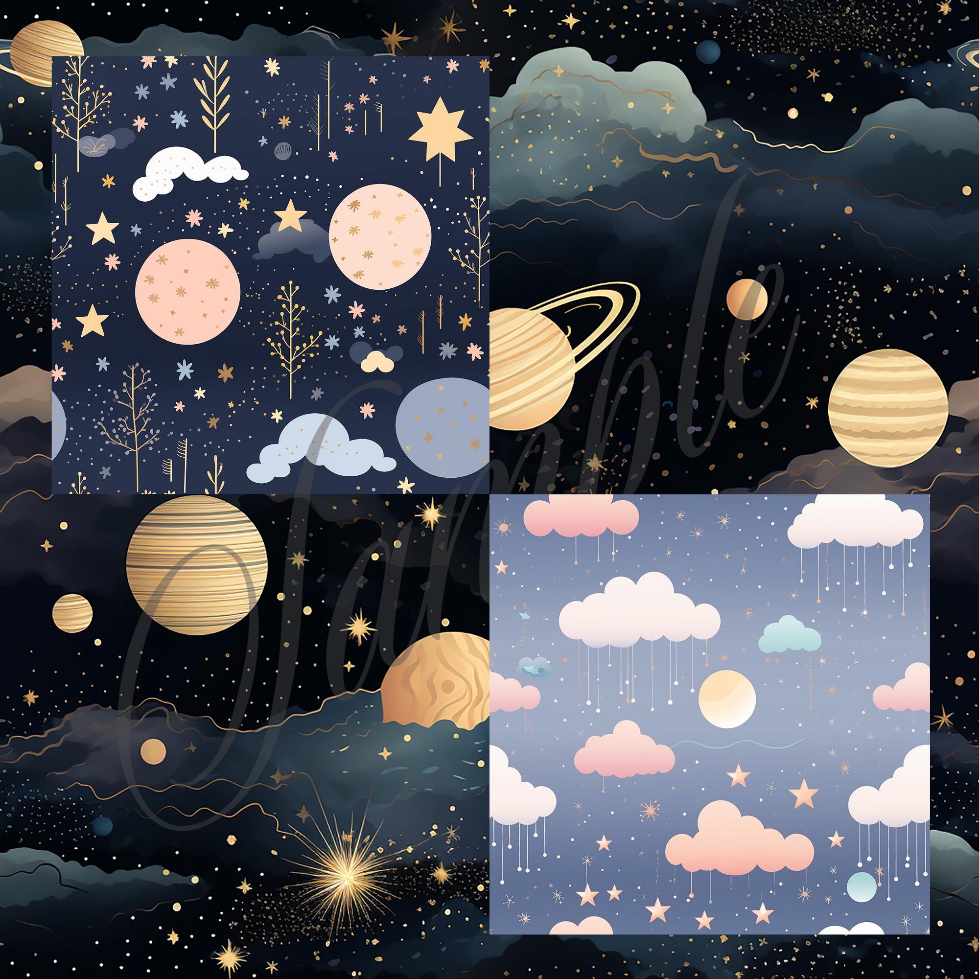 Cosmic Patterns for Creative Projects Inspired by the Universe - Etsy