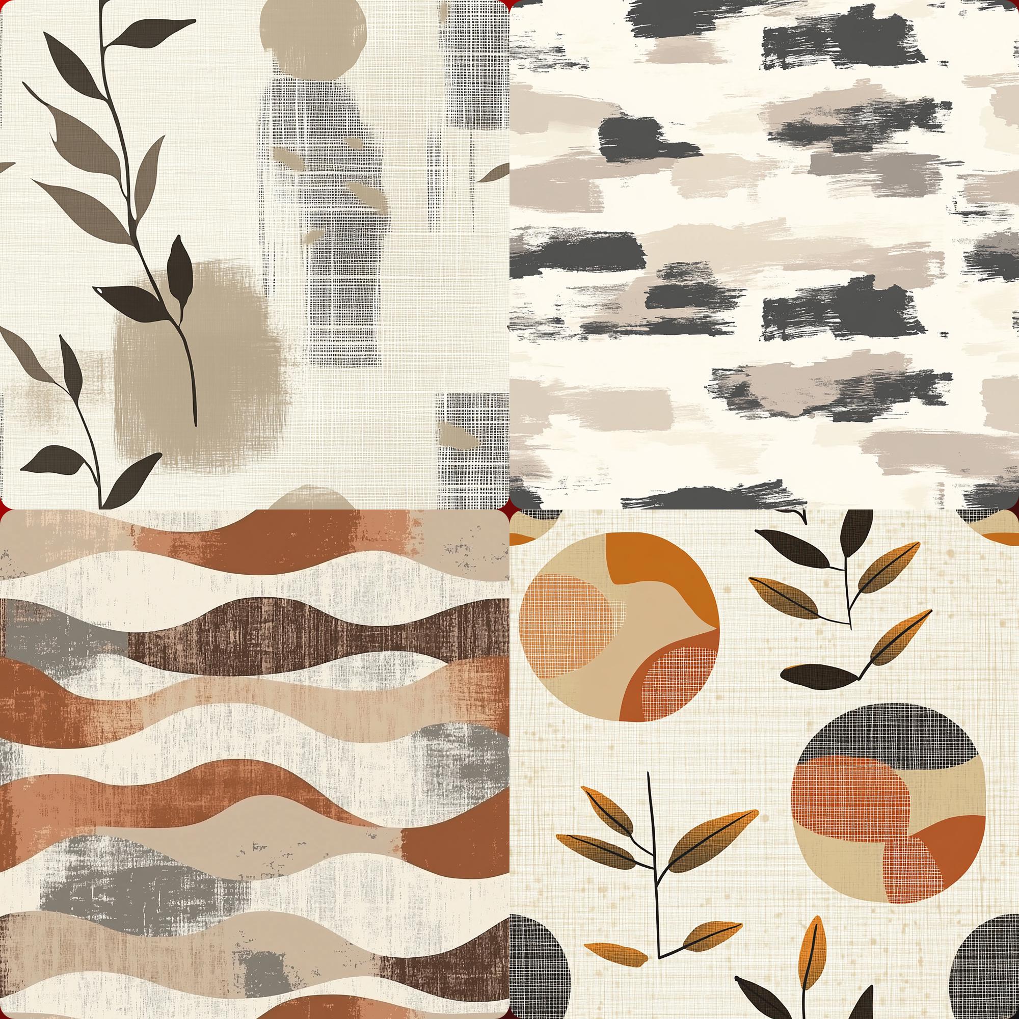 Japandi Serenity Seamless Pattern Minimalist Zen Digital Backgrounds ...
