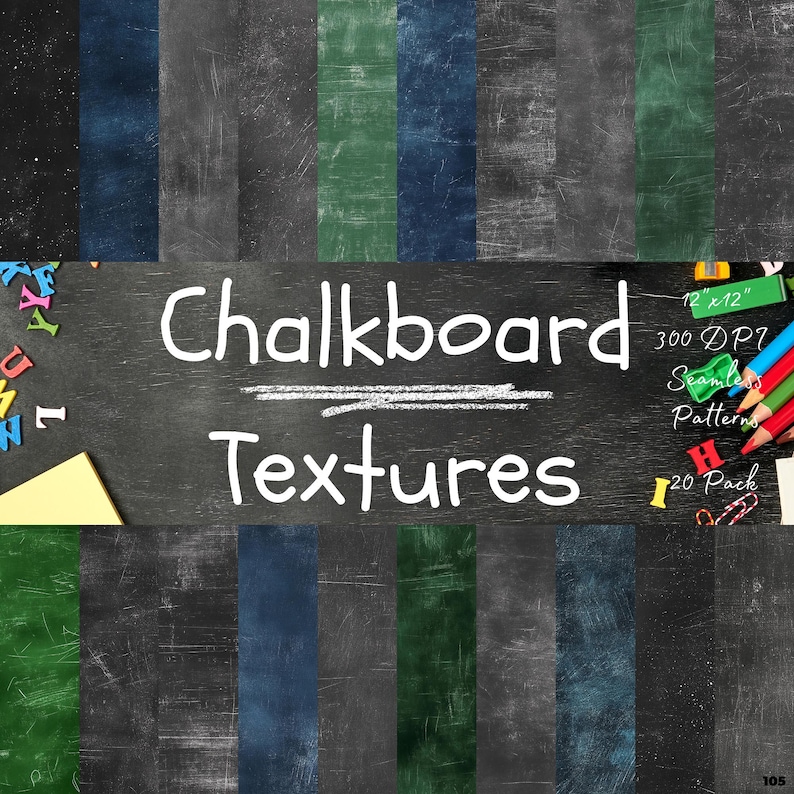 Detailed Chalkboard Texture Designs for Rustic Scrapbooking and ...