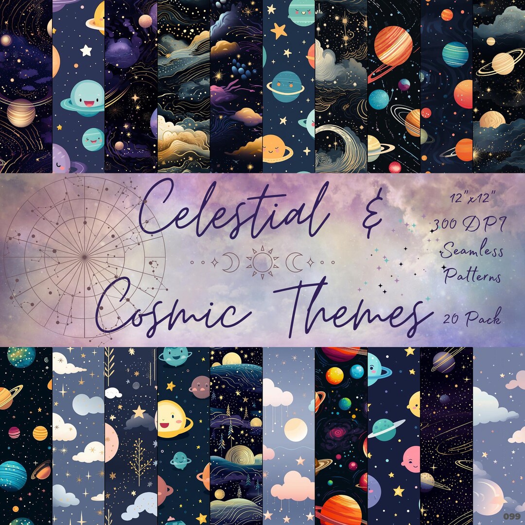 Cosmic Patterns for Creative Projects Inspired by the Universe - Etsy