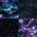 Galaxy Night Sky Scrapbook Digital Astronomy Themed Printable Starry ...
