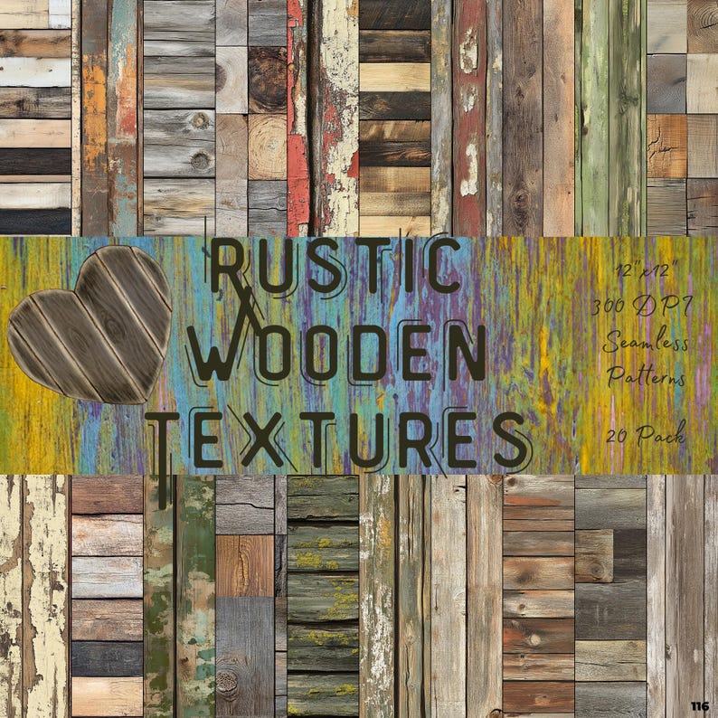Rustic Wood Textures Seamless Pattern for Natural Designs and Vintage ...