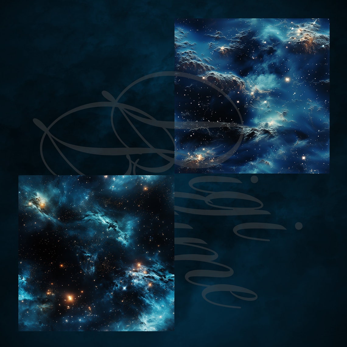 Galaxy Night Sky Scrapbook Digital Astronomy Themed Printable Starry ...