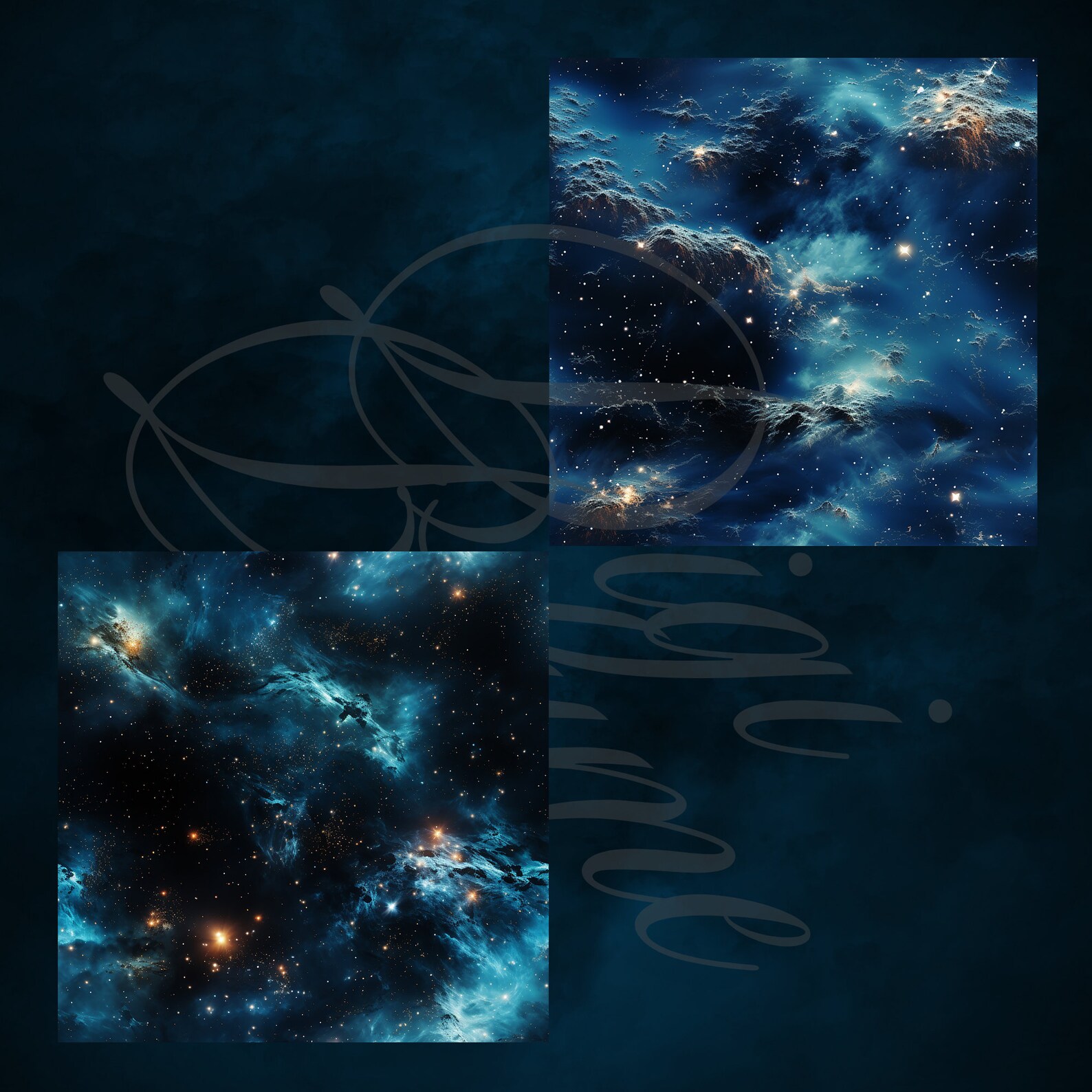 Galaxy Night Sky Scrapbook Digital Astronomy Themed Printable Starry ...