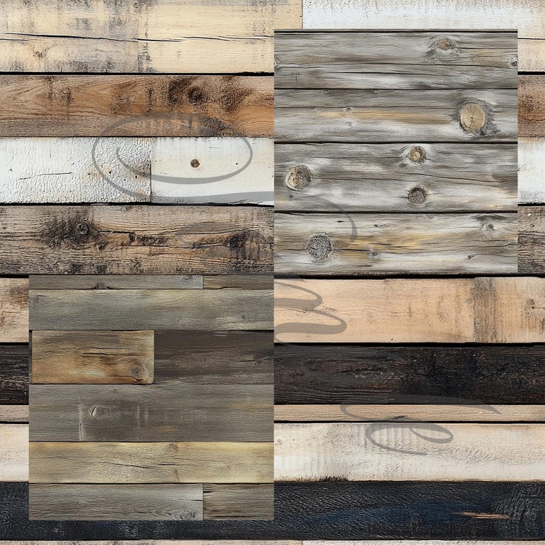 Rustic Wood Textures Seamless Pattern for Natural Designs and Vintage ...