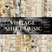 Vintage Sheet Music Paper Texture Seamless Design for Creative ...