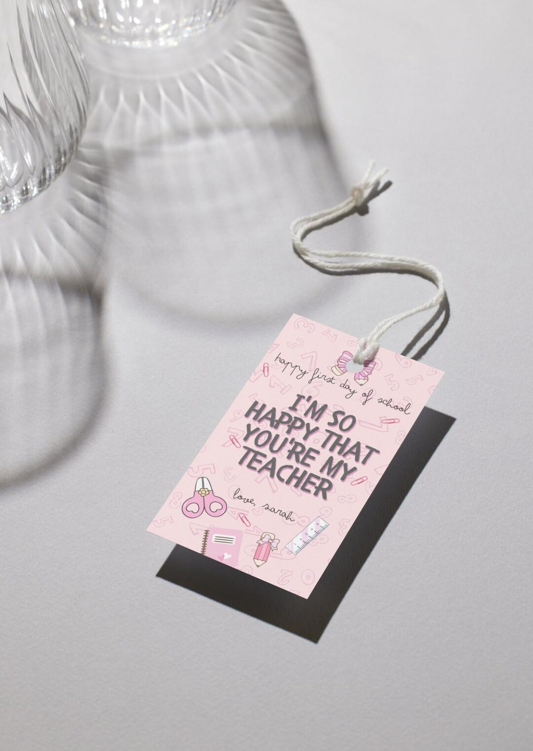 Happy First Day of School Tag, I'm so Excited That You're My Teacher ...