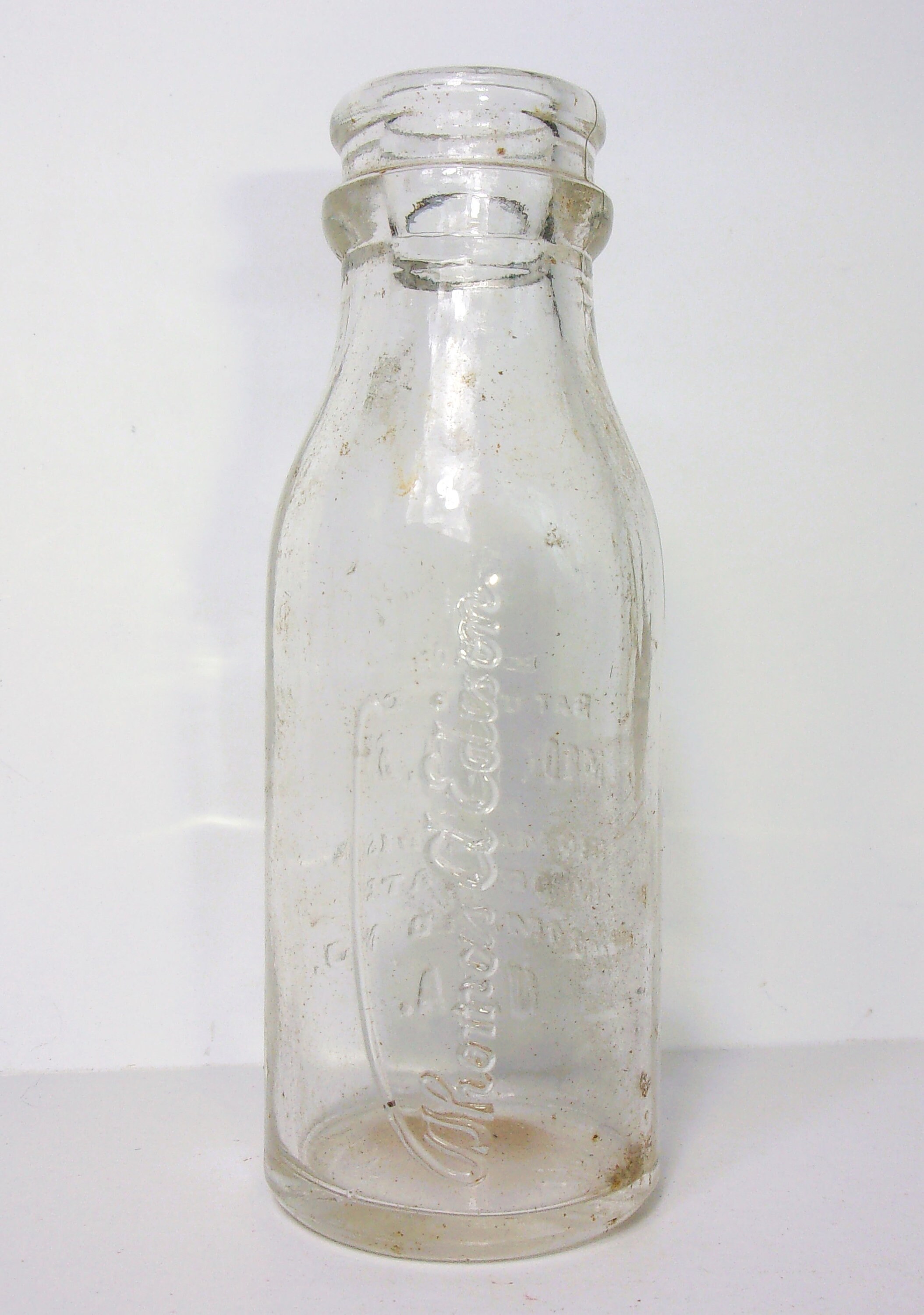 Thomas Edison Battery Oil Embossed Clear Bottle Bloomfield NJ - Etsy
